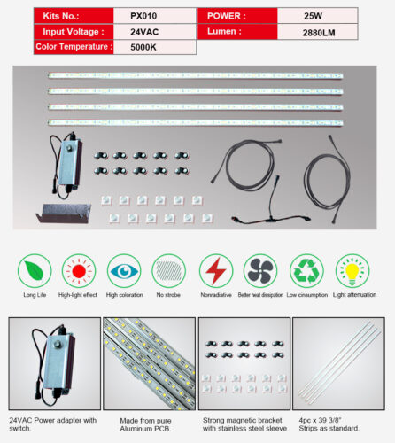 LED light kits for large scissors lift - AMGO